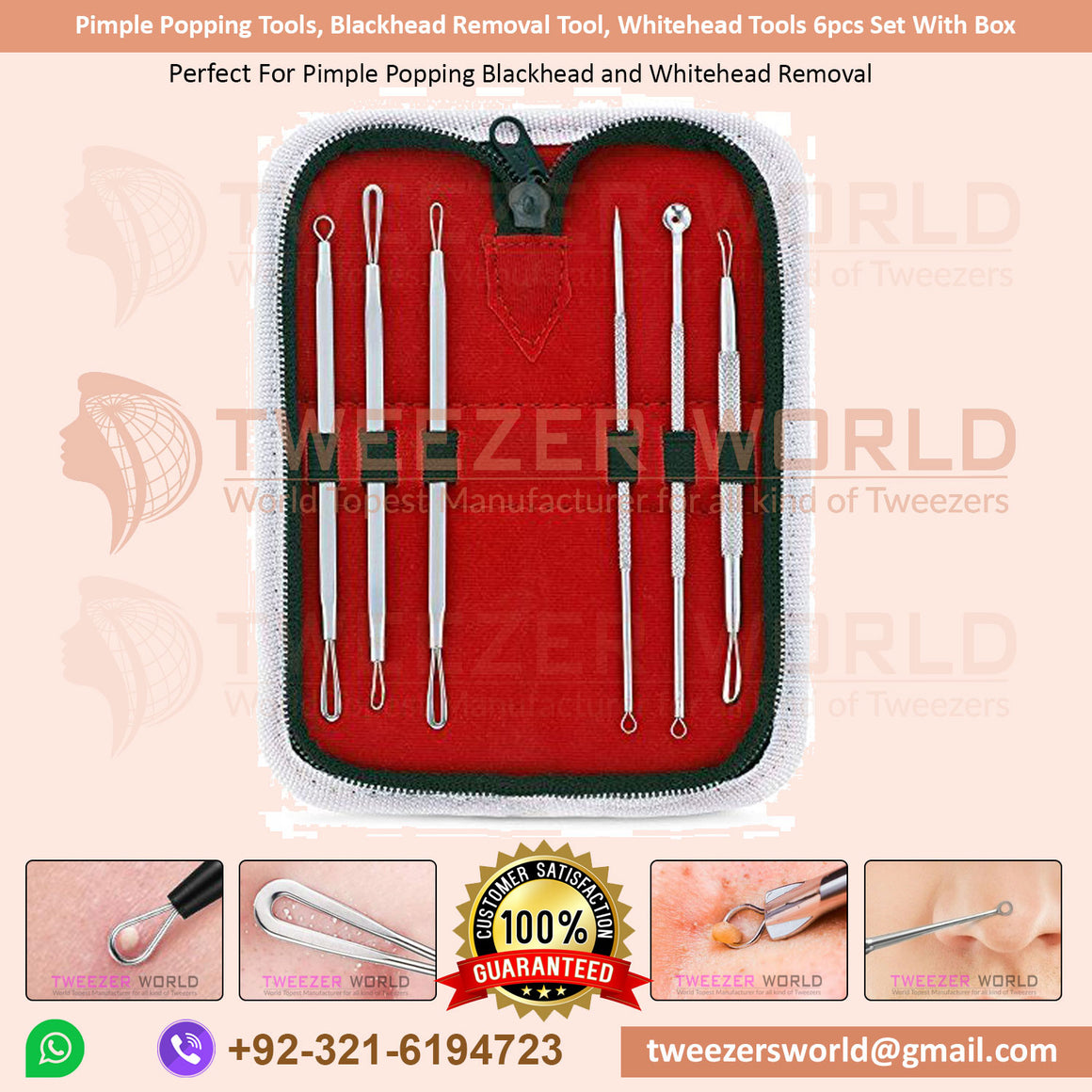 Blackhead Removal Tool, Pimple Popper - TWEEZER WORLD